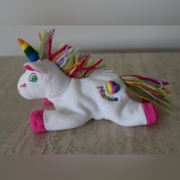 Lisa Frank | Toys | Vintage Lisa Frank Markie The Unicorn Plush Beanie ...